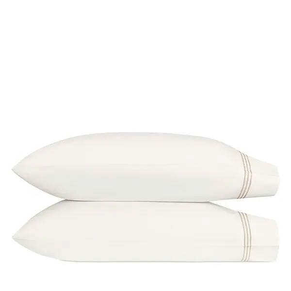 MATOUK Bel Tempo Nocturne King Pillowcase, Pair - Ivory