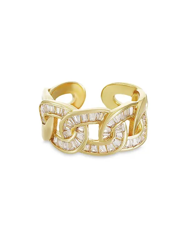 Ettika Sparkling Link Ring - Gold