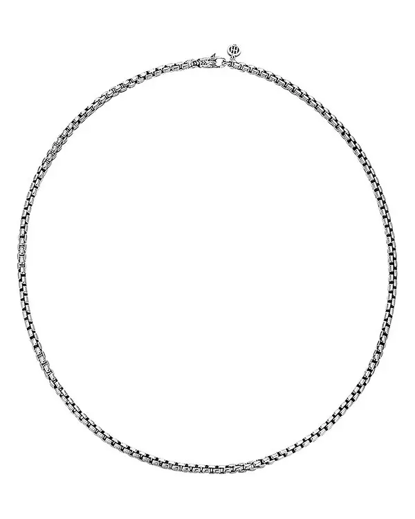 John Hardy Classic Chain Woven Box Chain Necklace - Silver