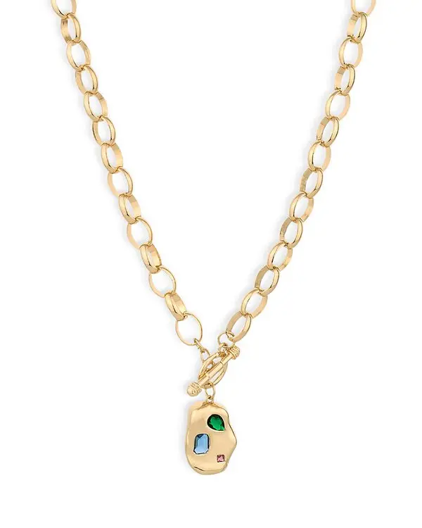 Ettika Nugget Pendant Necklace - Gold