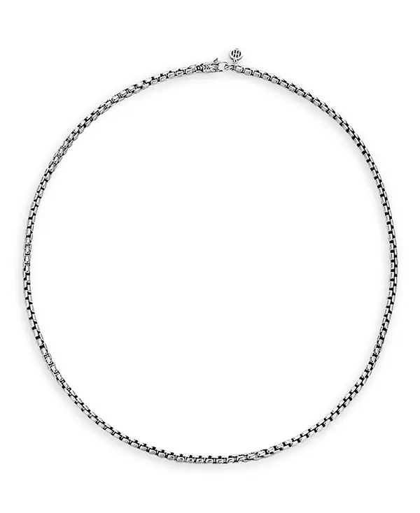 John Hardy Sterling Naga Box Chain Necklace - Silver