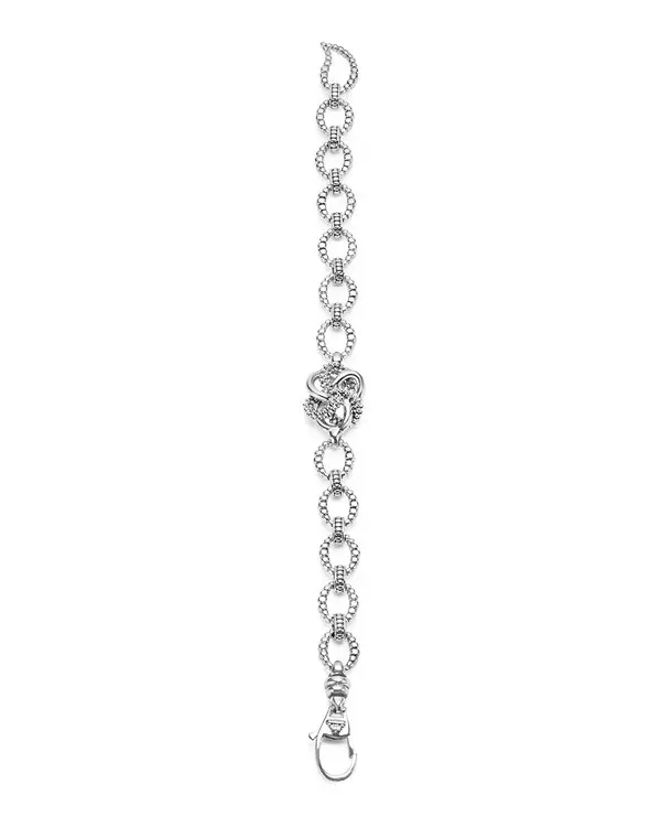 Lagos Sterling Love Knot Link Bracelet