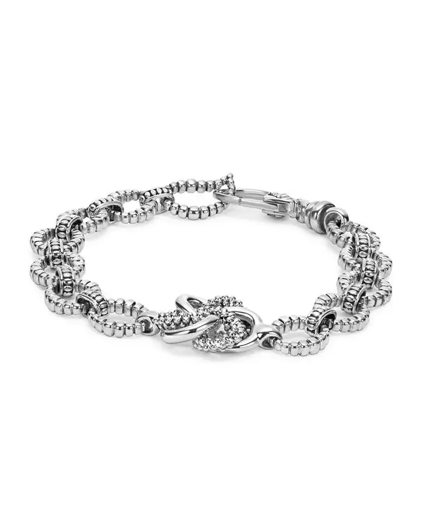 Lagos Sterling Love Knot Link Bracelet