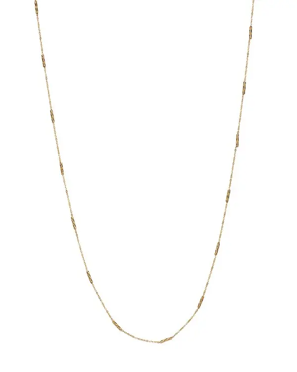 MOON & MEADOW 14k Yellow Bar Station Necklace - Gold