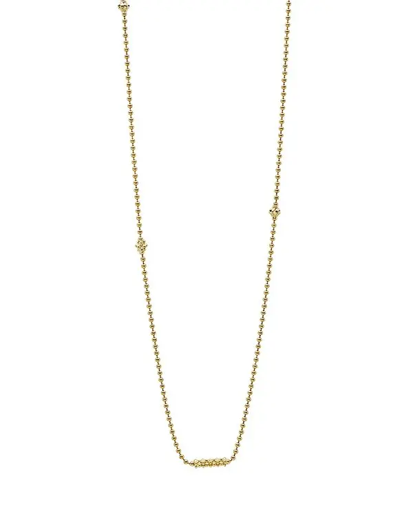 Lagos Caviar Collection 18k Beaded Necklace - Gold