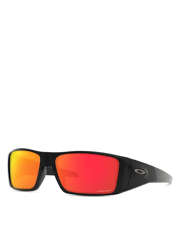 Oakley Heliostat Rectangular Sunglasses - Black/red Gradient