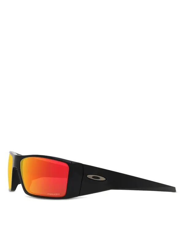 Oakley Heliostat Rectangular Sunglasses - Black/red Gradient