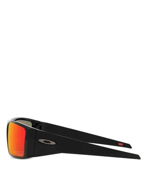Oakley Heliostat Rectangular Sunglasses - Black/red Gradient