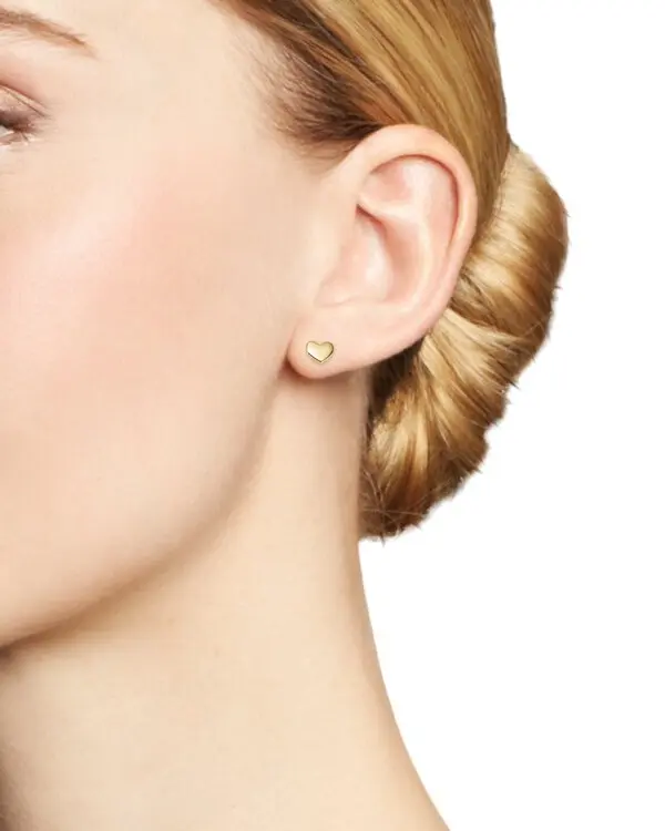 MOON & MEADOW Heart Stud Earrings