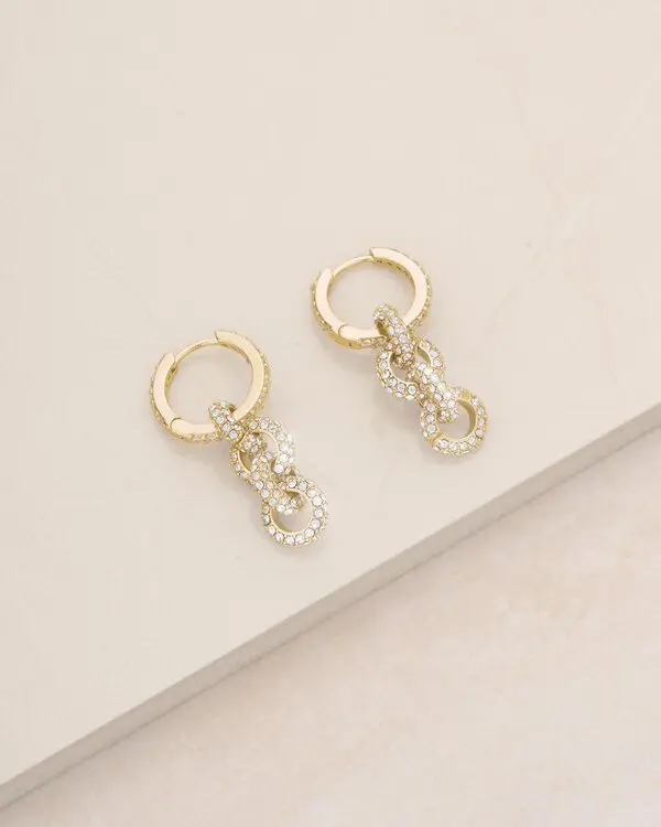 Ettika Crystal Dangle Earrings