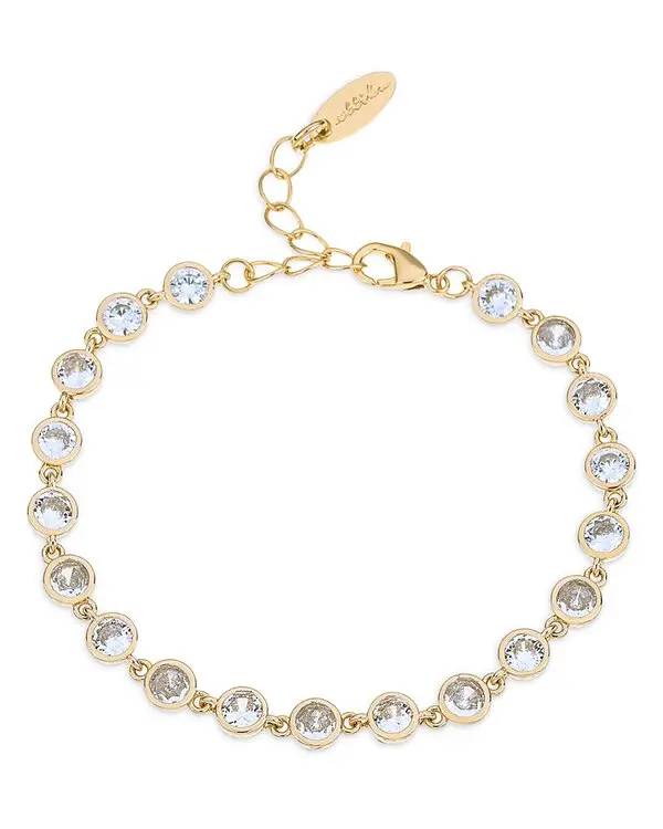 Ettika Cubic Zirconia Link Bracelet - Gold