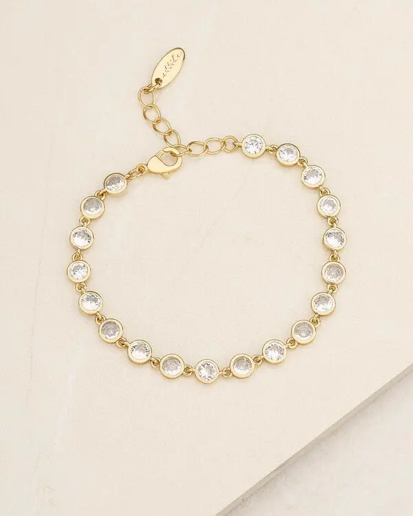 Ettika Cubic Zirconia Link Bracelet