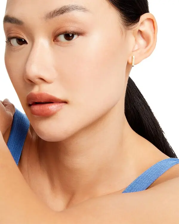 MOON & MEADOW 14k Yellow Bar Stud Earrings