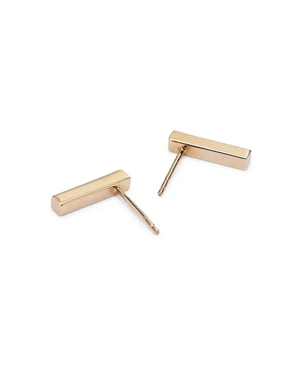 MOON & MEADOW 14k Yellow Bar Stud Earrings