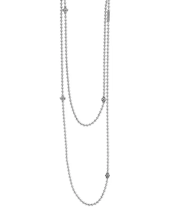 Lagos Sterling Caviar Icon Chain Necklace - Silver