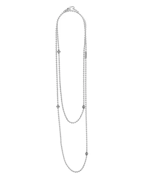Lagos Sterling Caviar Icon Chain Necklace