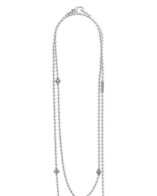 Lagos Sterling Caviar Icon Chain Necklace