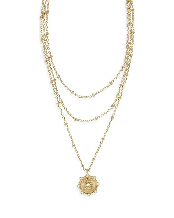 Ettika Compass Keepsake Layered Necklace - Gold