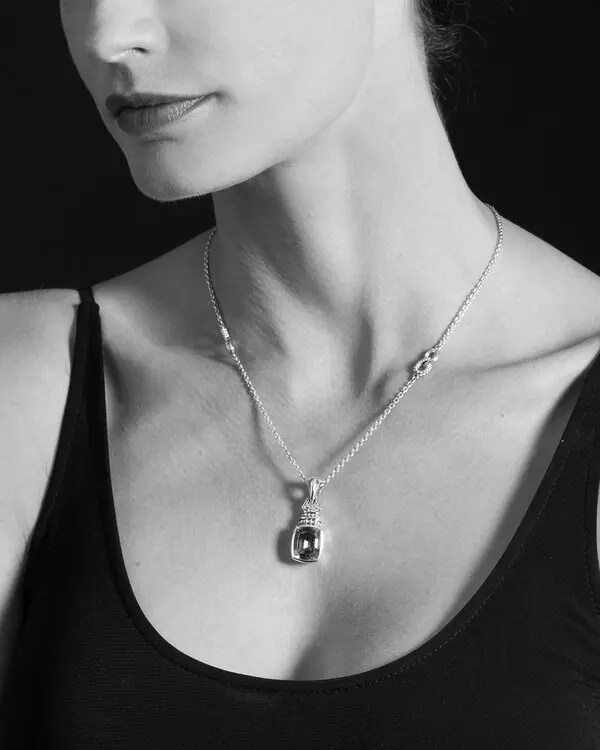 Lagos 18k Gold & Sterling Silver Rittenhouse Black Onyx Pendant - Black/silver