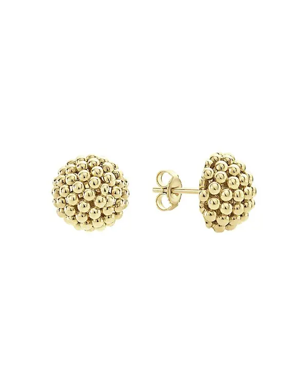 Lagos Caviar Collection 18k Stud Earrings - Gold