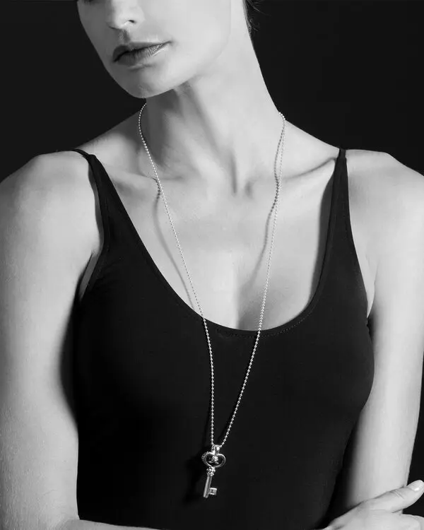 Lagos Signature Sterling Key Pendant Necklace