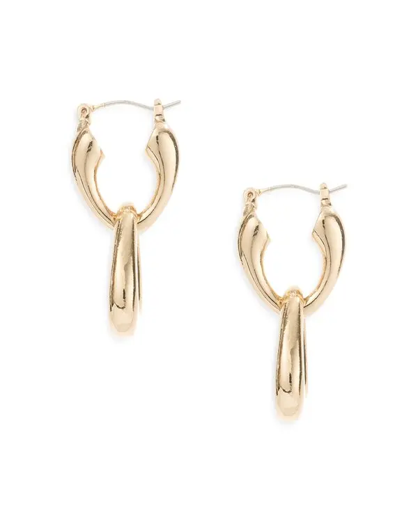 Ettika Double Dangle Hoop Earrings