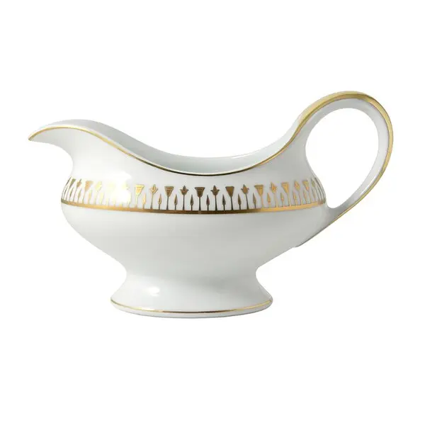 Bernardaud Soleil Levant Gravy Boat - White/gold