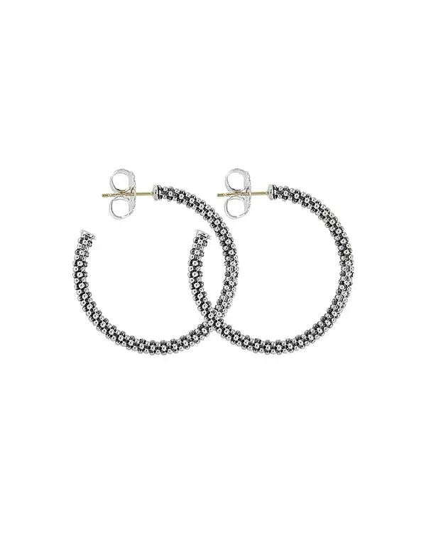 Lagos Sterling Hoop Earrings - Silver