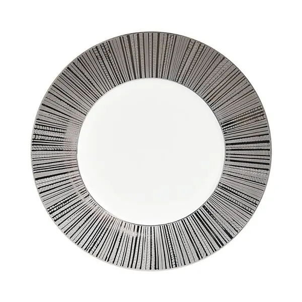 Bernardaud Silva Platinum Service Plate - Gray