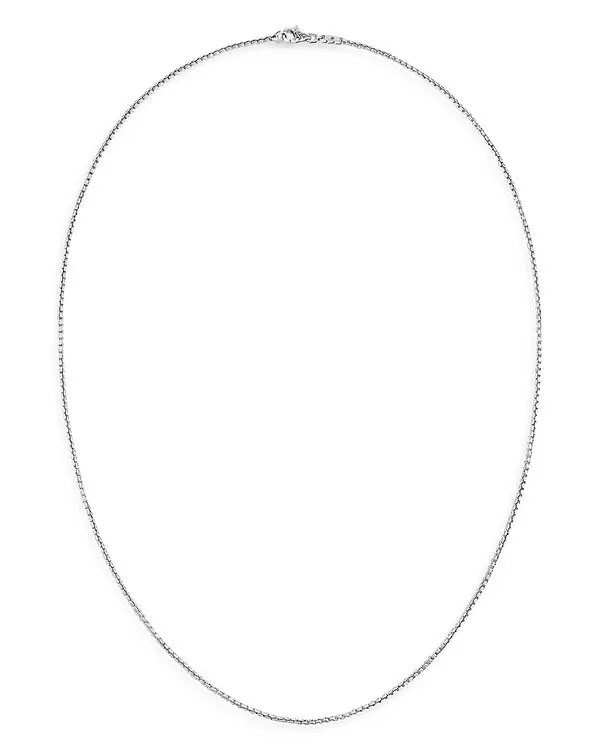 John Hardy Sterling Classic Box Chain Necklace - Silver