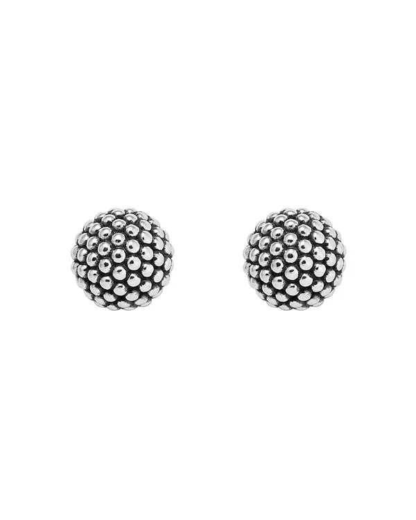 Lagos Sterling Caviar Stud Earrings