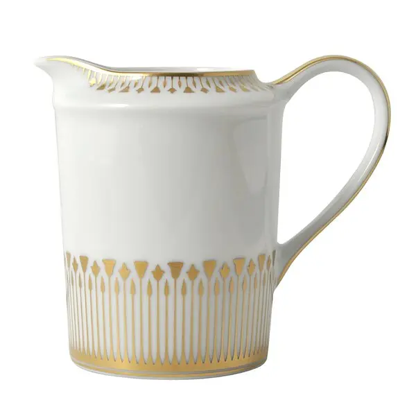 Bernardaud Soleil Levant Creamer - White/gold