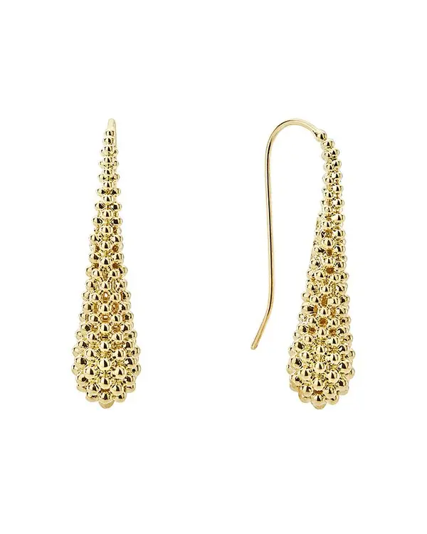 Lagos Caviar Collection 18k Drop Earrings - Gold