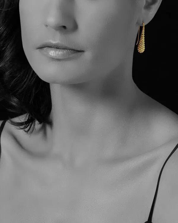 Lagos Caviar Collection 18k Drop Earrings