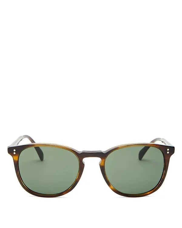 Oliver Spencer Round Frame Sunglasses 53mm - Havana/green Solid