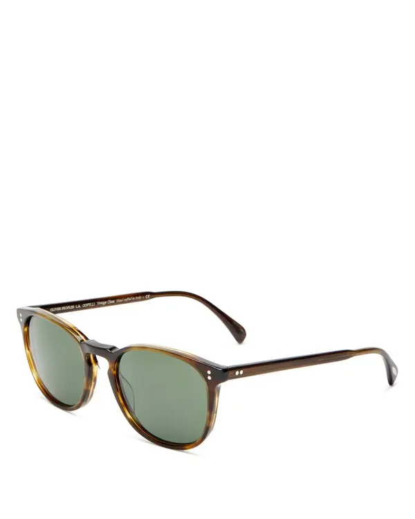 Oliver Spencer Round Frame Sunglasses 53mm - Havana/green Solid