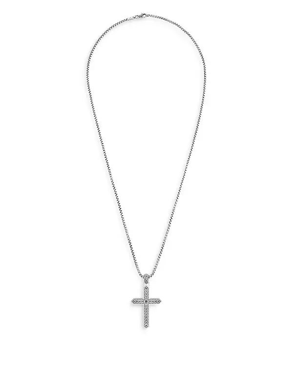 John Hardy Classic Chain Cross Pendant Necklace