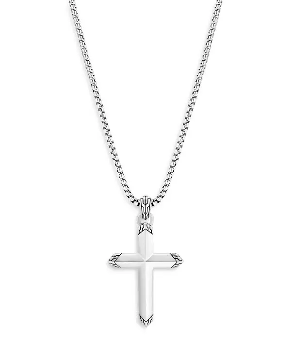 John Hardy Classic Chain Cross Pendant Necklace
