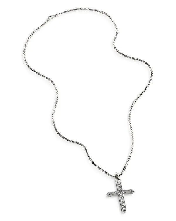 John Hardy Classic Chain Cross Pendant Necklace