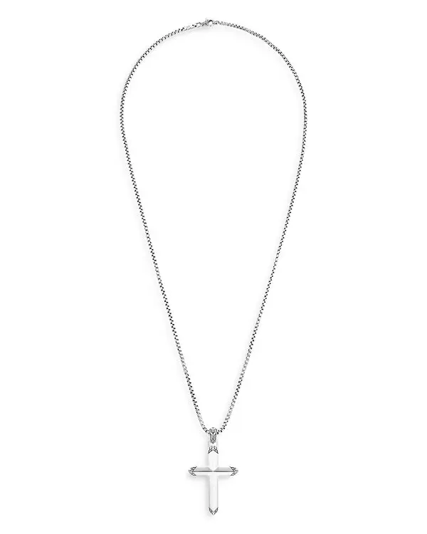 John Hardy Classic Chain Cross Pendant Necklace