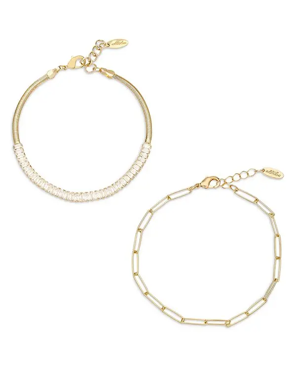 Ettika Links & Shine Bracelet Set - Gold