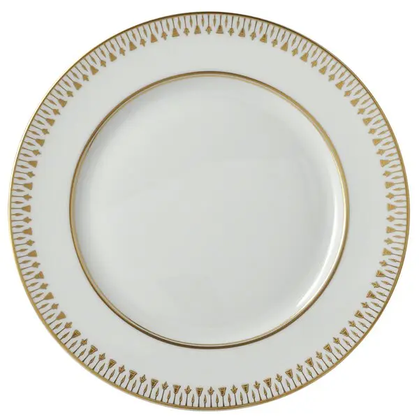 Bernardaud Soleil Levant Dinner Plate - White/gold