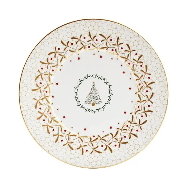 Bernardaud Noel Blanc Salad Plate - White