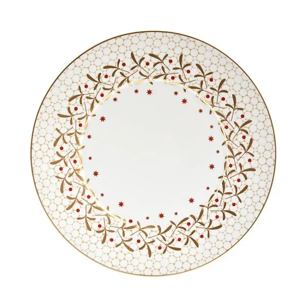 Bernardaud Noel Blanc Dinner Plate - White