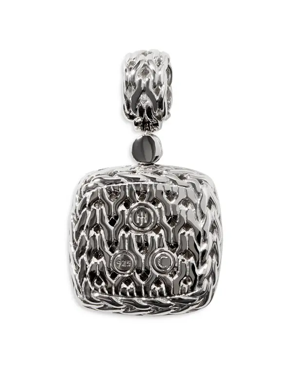 John Hardy Classic Chain Black Sapphire Pendant Necklace - Black/silver