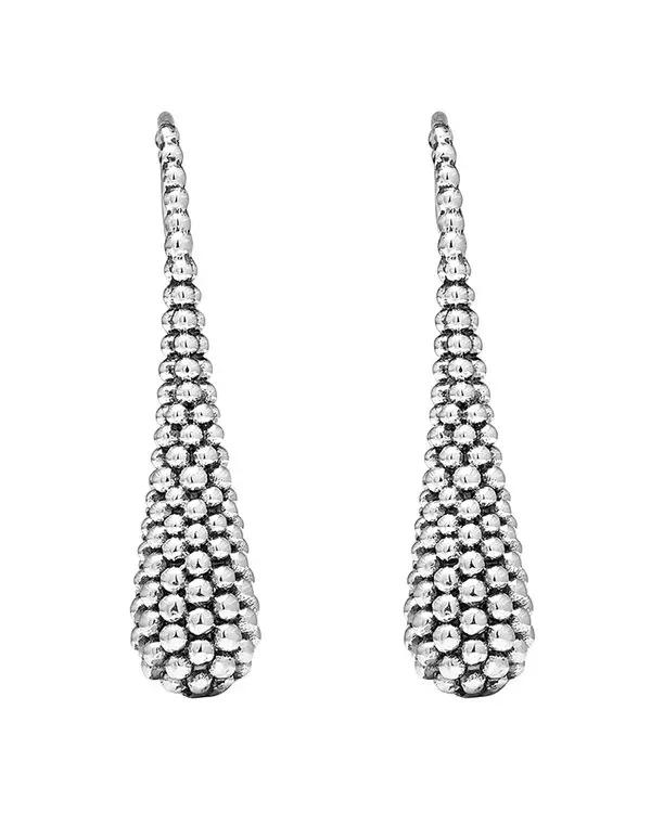 Lagos Sterling Caviar Tear Drop Earrings