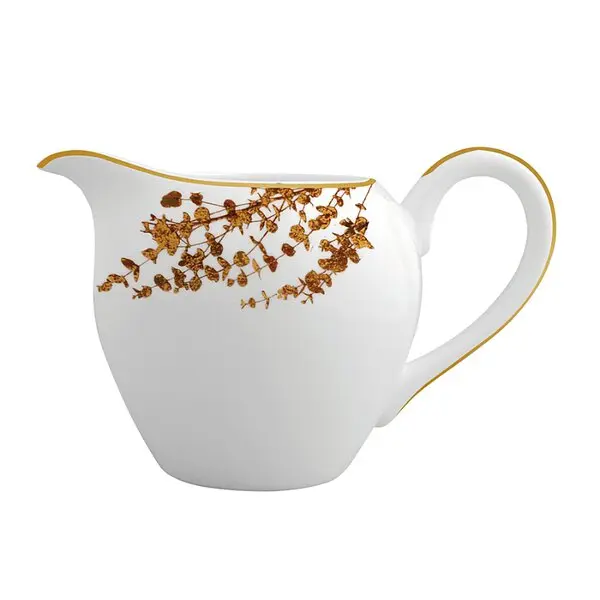 Bernardaud Vegetal Creamer - White/gold