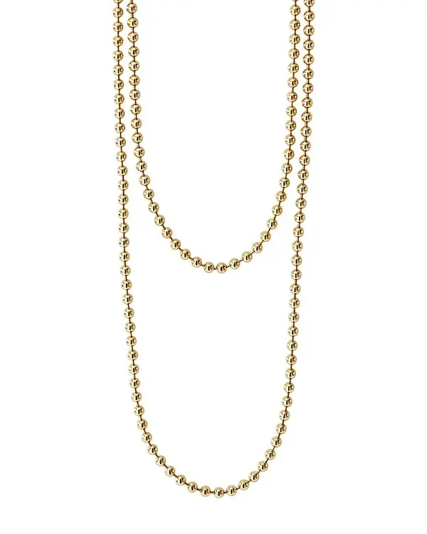 Lagos Caviar Collection 18k Ball Chain Necklace - Gold