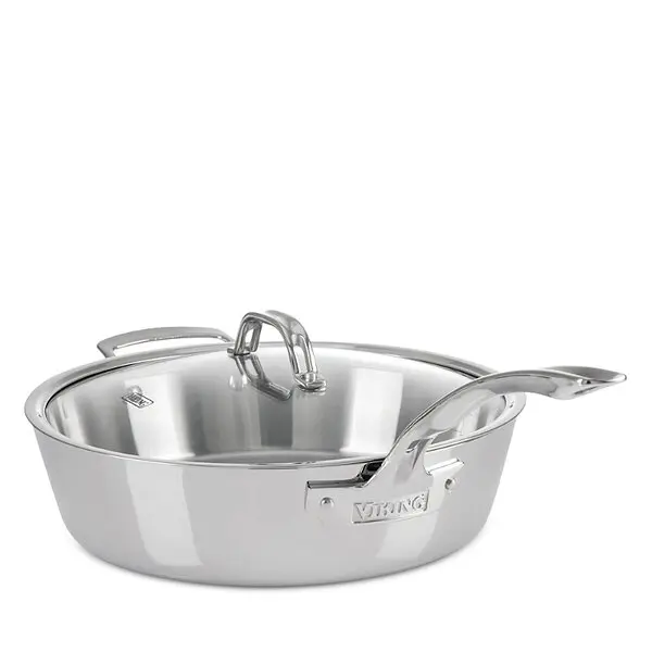 VIKING Contemporary 3 Ply 4.8 Quart Saute Pan With Lid - No Color