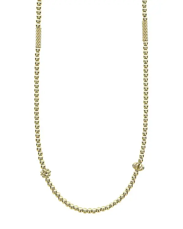 Lagos 18k Caviar Beaded Necklace - Gold